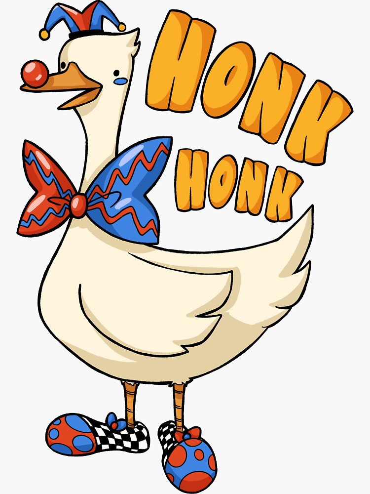 "HONK HONK!" Sticker by GothicClowns | Redbubble