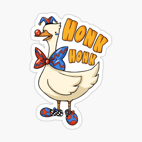 "HONK HONK!" Sticker by GothicClowns | Redbubble