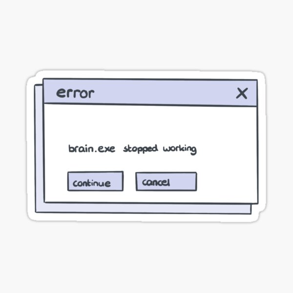 "Computer pop up" Sticker by darkish-angel | Redbubble