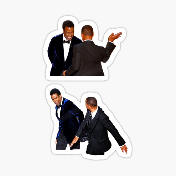 "Will smith and Chris Rock Slap Sticker Set Oscars" Sticker by ...