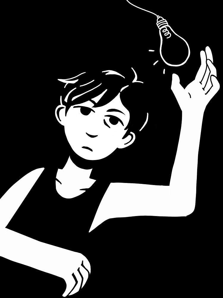 "Omori lightbulb " Sticker by realfinnmertens | Redbubble