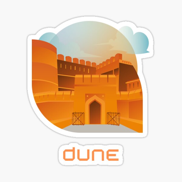 "Dune T-shirt - Dune" Sticker by Daddy0123 | Redbubble
