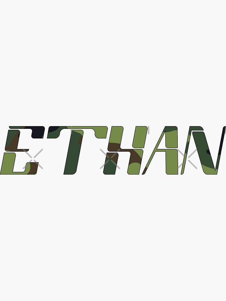 "ETHAN Name III - My name is ETHAN - typography name - Camo Vibe ...