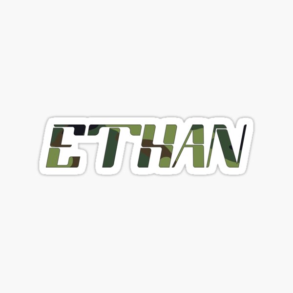 "ETHAN Name III - My name is ETHAN - typography name - Camo Vibe ...