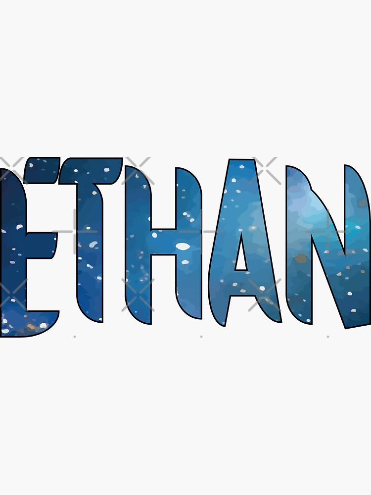 Pegatina «ETHAN Nombre IV - Mi nombre es ETHAN - nombre tipográfico ...