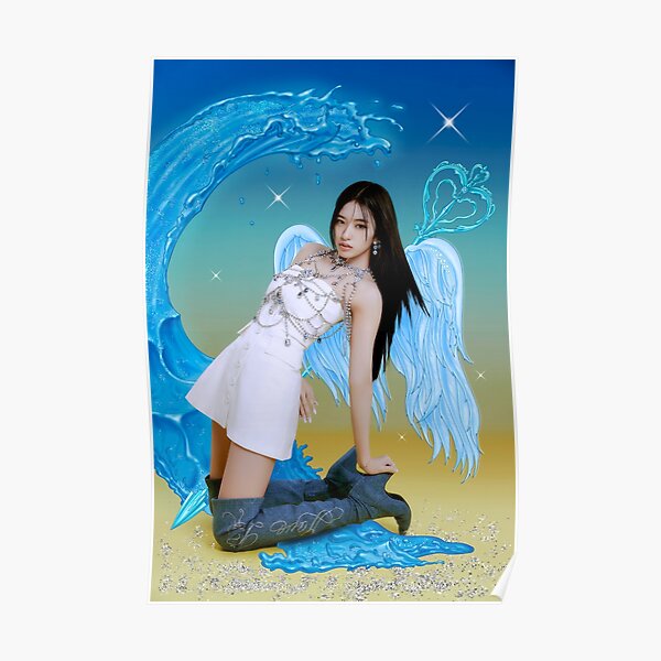 "IVE YUJIN ‘LOVE DIVE’" Poster for Sale by HaloHaloShine | Redbubble