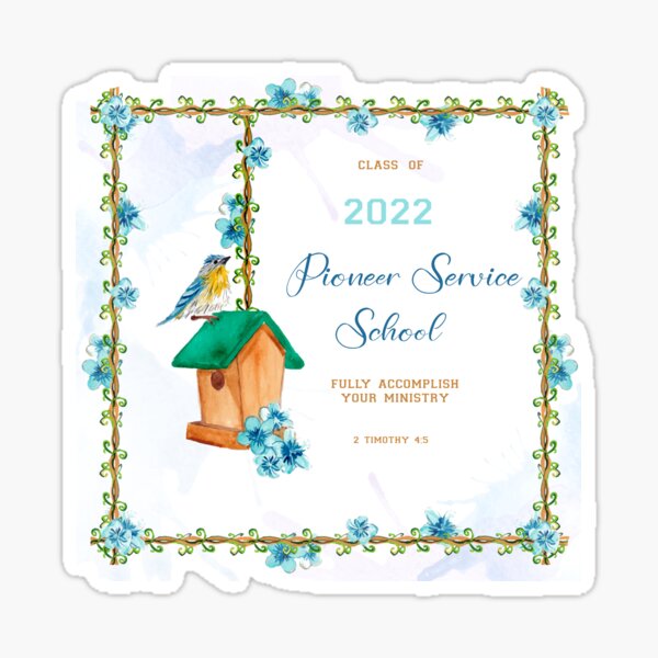 "Pioneer Service School 2022 Spiral Notebook" Sticker by crafts-gift ...