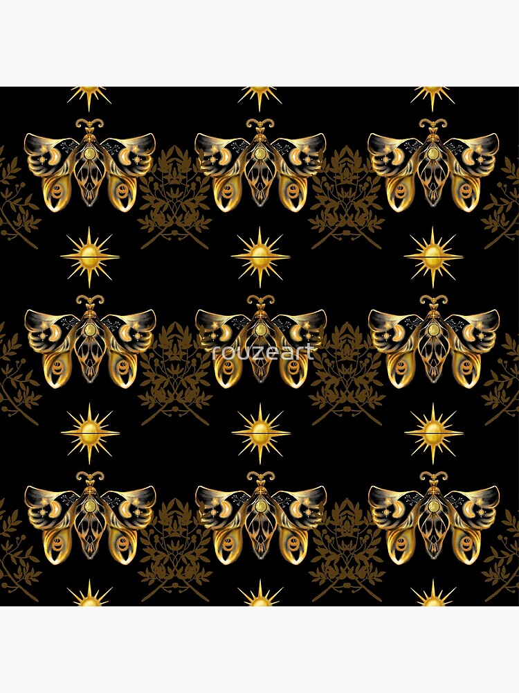 "golden moth" Poster for Sale by rouzeart | Redbubble