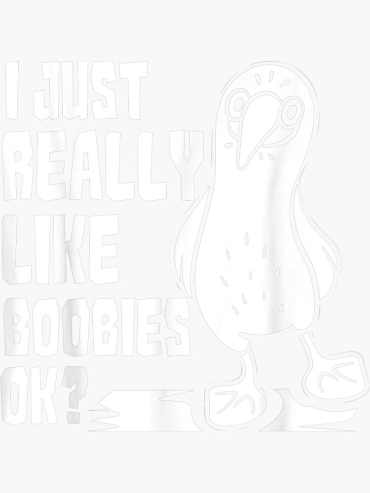 "Booby Bird Boobies Blue Feet Booby" Sticker by Boyd-Bell-3022 | Redbubble
