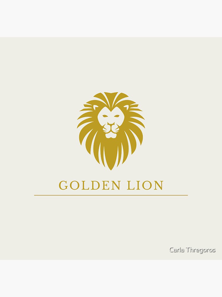 "Golden lion" Sticker for Sale by Ismailstore1998 | Redbubble