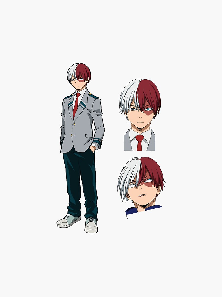 "Todoroki MHA" Sticker by AllAround-Merch | Redbubble