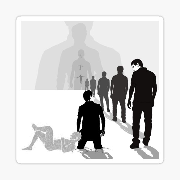 "stuck" Sticker by renailart | Redbubble