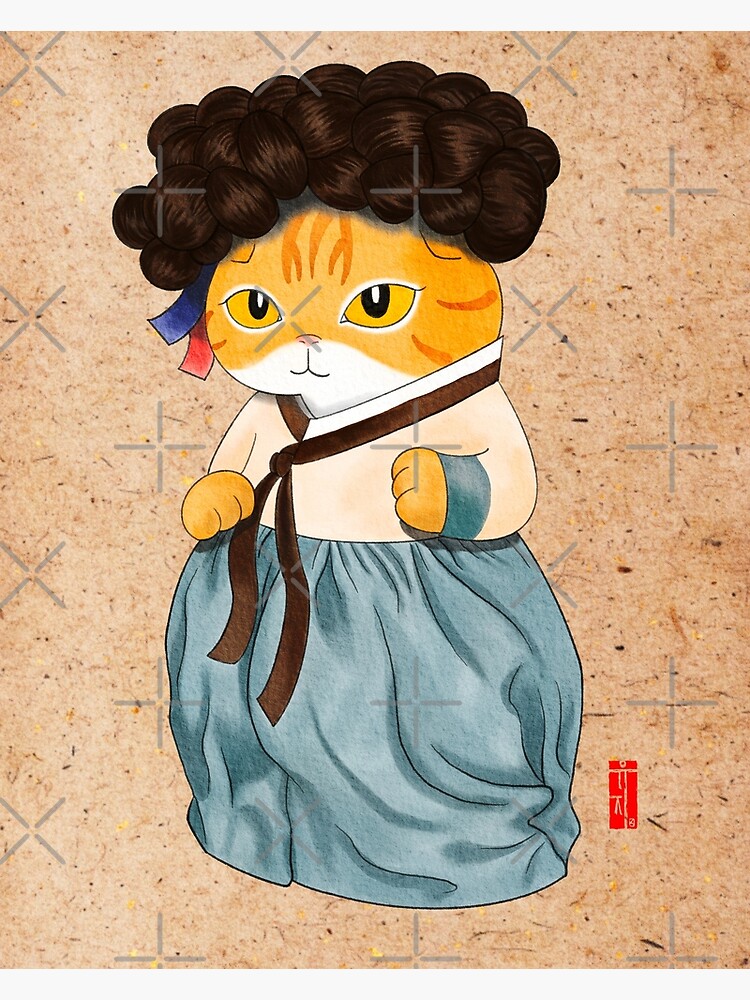 "Cat Eli with Hanbok" Poster for Sale by Eli-artworks | Redbubble