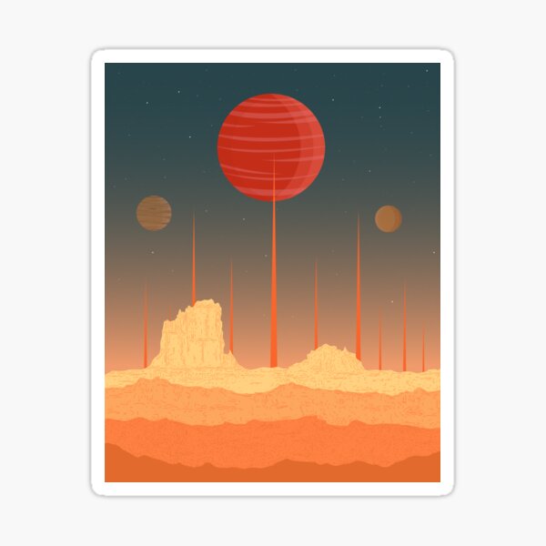 "Planet Mars" Sticker by rimeo | Redbubble