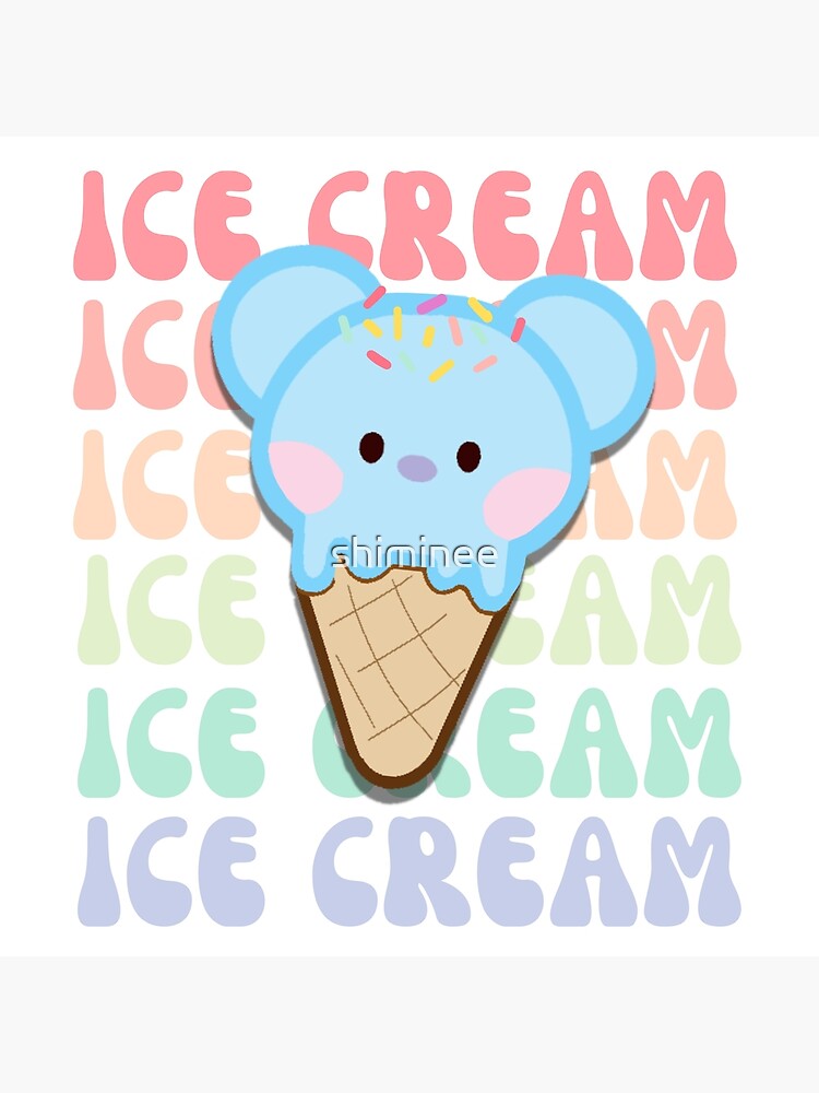 "BT21 Koya Ice Cream" Poster for Sale by shiminee | Redbubble