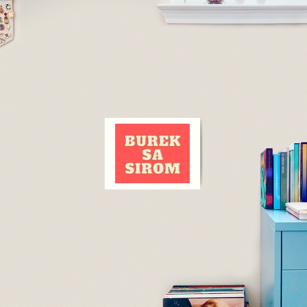 "Burek sa sirom" Sticker for Sale by DarkoZarko | Redbubble