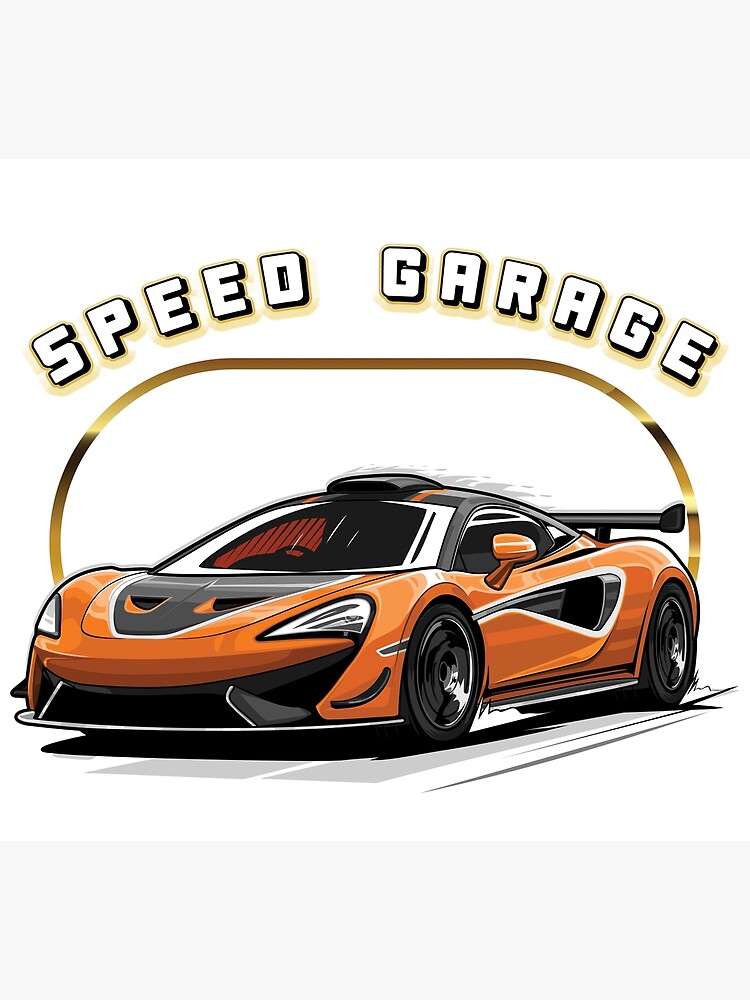 "Speed Garage Orange Color" Poster by Milkygmail | Redbubble
