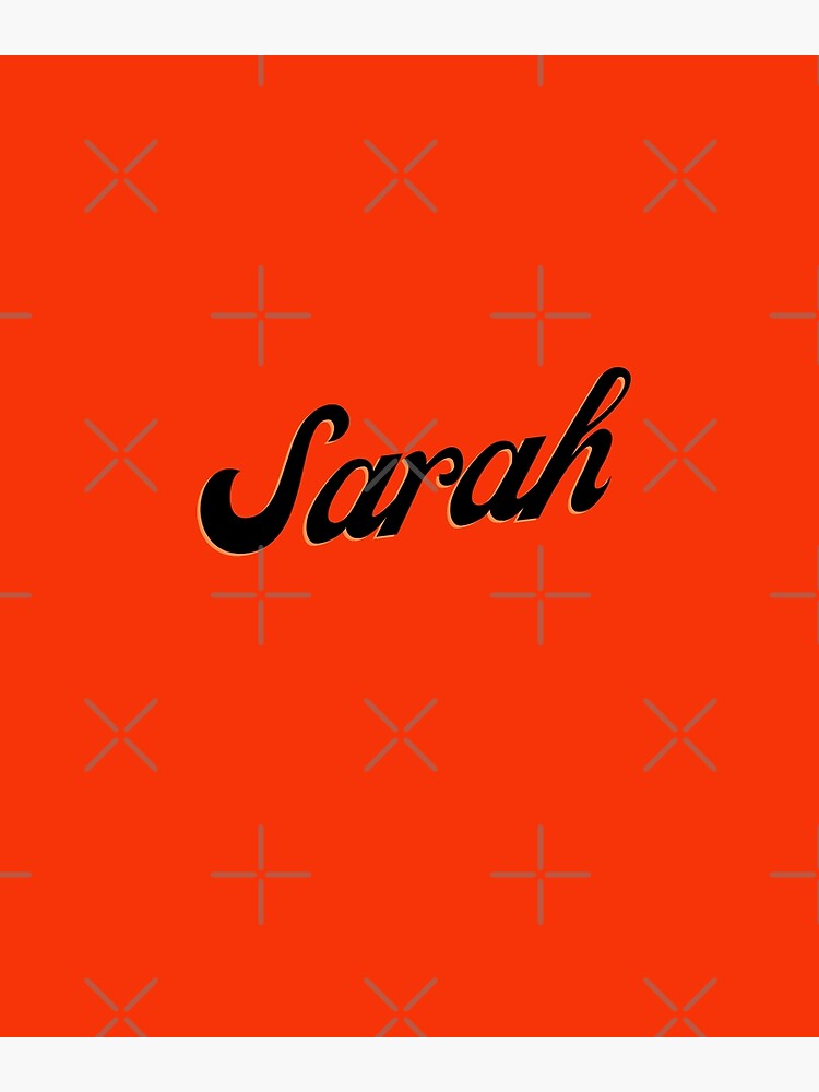 "Sarah name girl" Poster for Sale by Saso22 | Redbubble