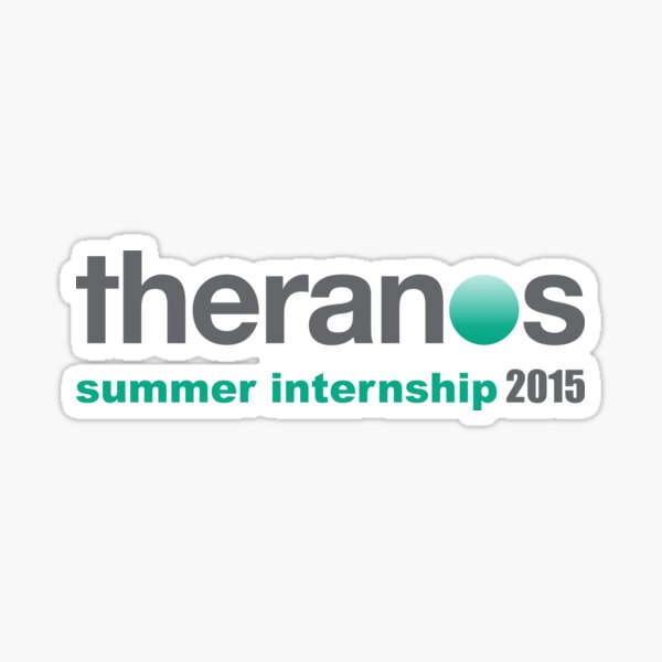 "Theranos Summer Internship" Sticker by usefrdp | Redbubble