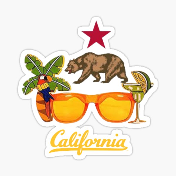 "CALIFORNIA - Stickers" Sticker by Ramzibouguerra | Redbubble