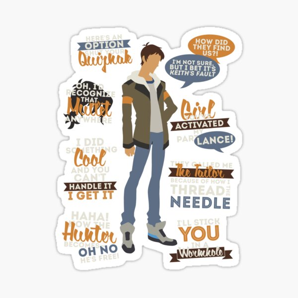 "Lance Quotes" Sticker for Sale by ZeroKara | Redbubble
