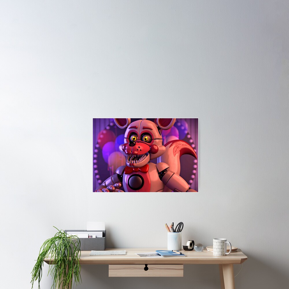 "Fnaf sfm Funtime Foxy fanart" Poster for Sale by Kameron-Haru | Redbubble
