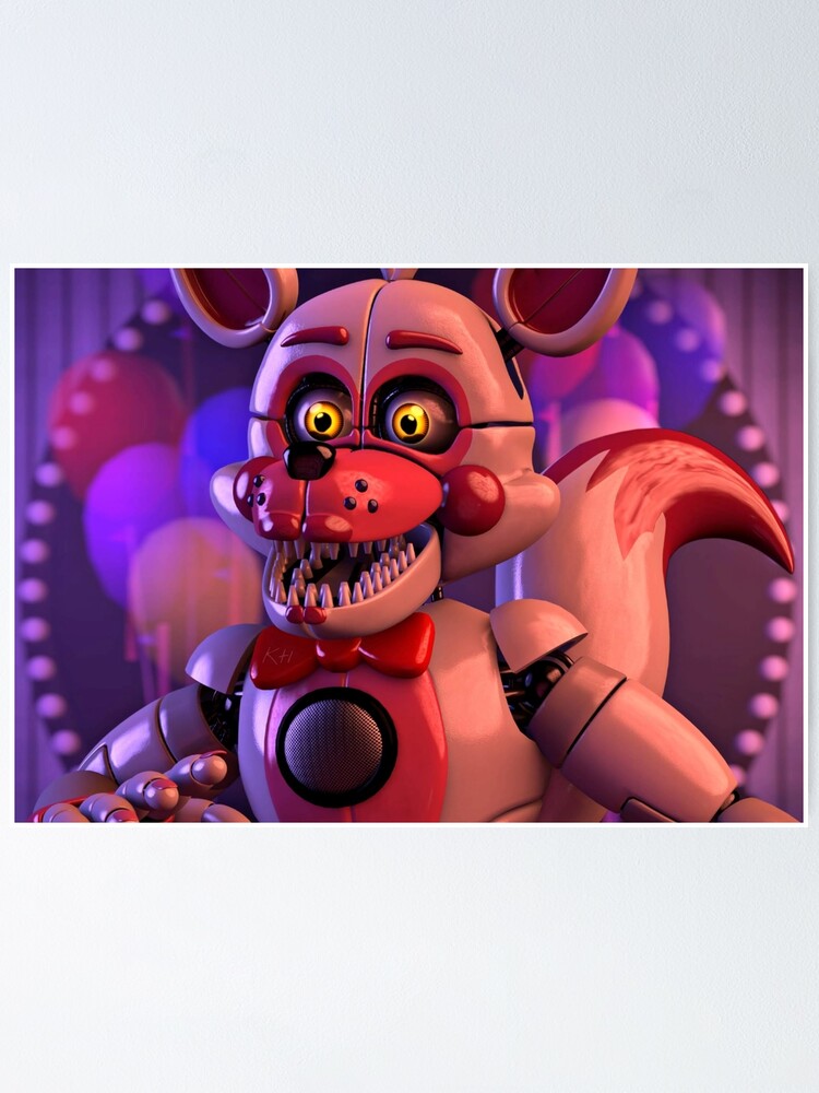 "Fnaf sfm Funtime Foxy fanart" Poster for Sale by Kameron-Haru | Redbubble