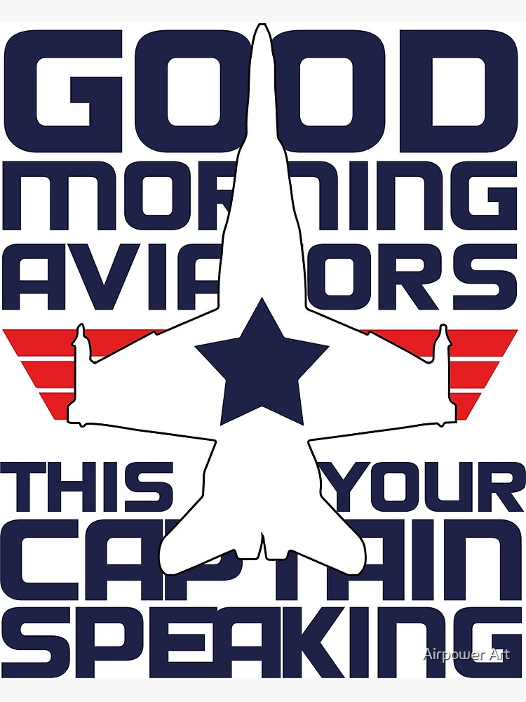 "Good Morning Aviators" Poster for Sale by aviationart | Redbubble