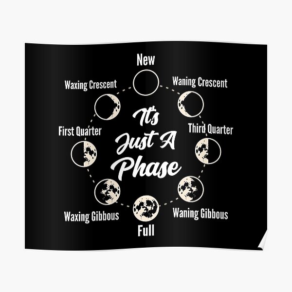 "Its Just A Phase Moon Phase Space Science Solar System Moon Art ...