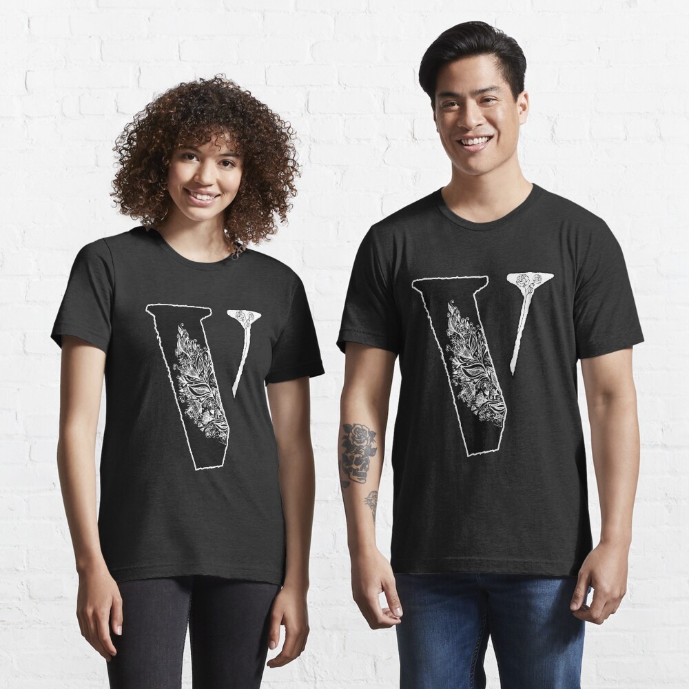 "Vlone with floral motifs , cute design for V" T-shirt by MoSaid ...