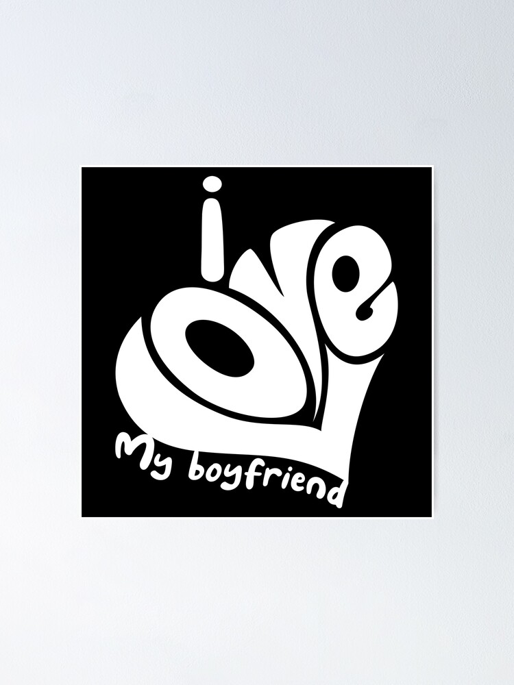 "I Love My BF Couple Matching" Poster for Sale by Lolliita | Redbubble
