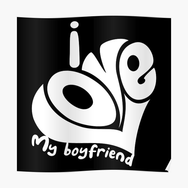 "I Love My BF Couple Matching" Poster for Sale by Lolliita | Redbubble