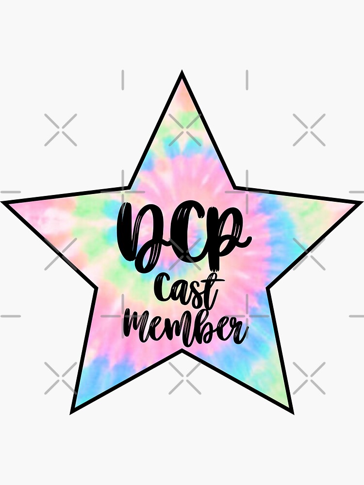 "DCP Cast Member" Sticker by lolsammy910 | Redbubble