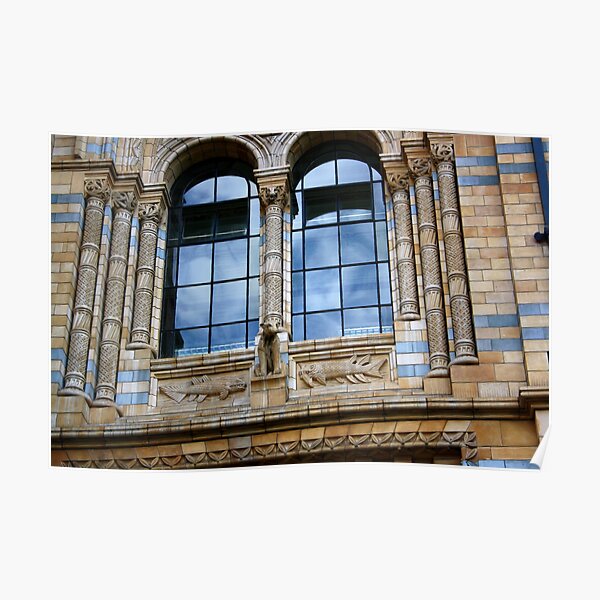 "Decorative Windows Natural History Museum London" Poster for Sale by ...