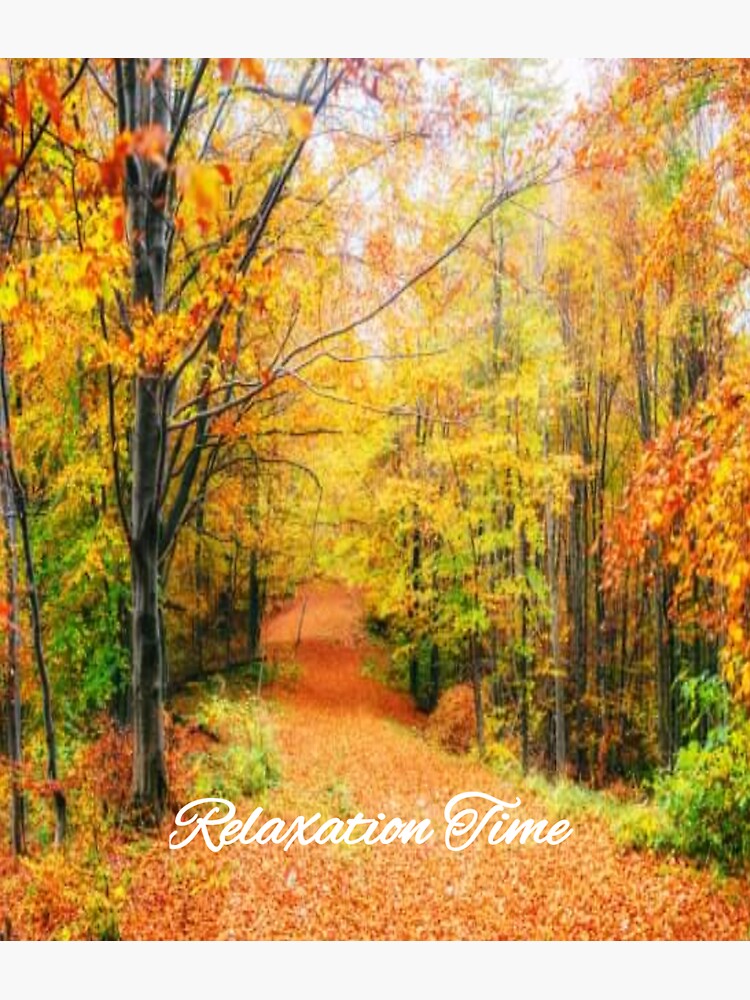 "Enjoy your relaxation time in the park and beautiful nature " Sticker ...