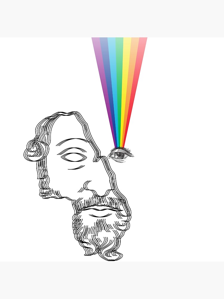 "Stoic Eye Rainbow Enlightened Deconstruction Psychedelic Trippy Art ...