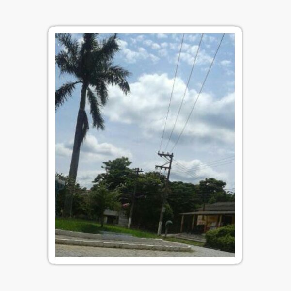 "One day Uma Praça Massambara, Vassouras,RJ" Sticker by sandracandido ...