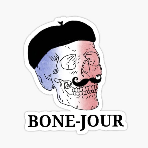"Bone - Jour" Sticker by BunnicktheBunny | Redbubble