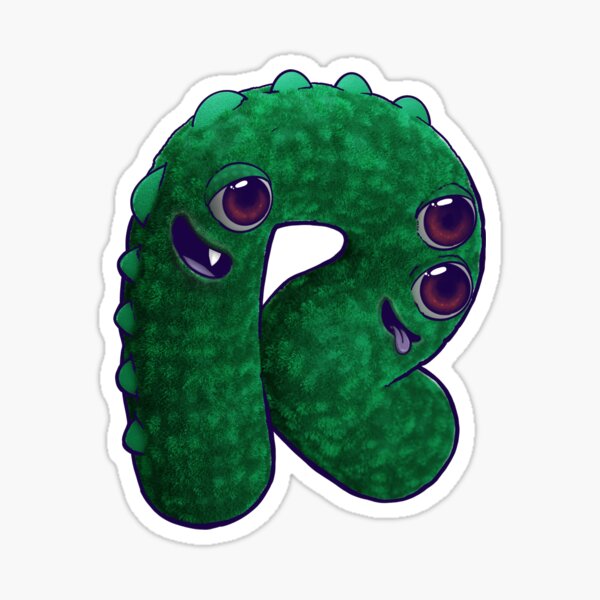 "Monster Alphabet R" Sticker by huefinder | Redbubble
