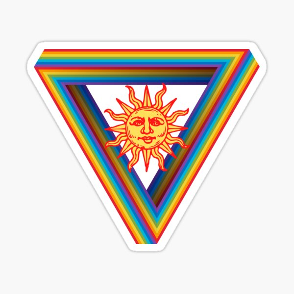 "Sun Psychedelic Rainbow Pyramid Sunshine Psychedelic Psychonaut Art ...