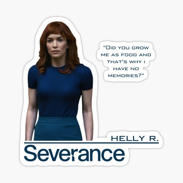 "Severance Lumon Helly R" Sticker by Stickerm4ni4 | Redbubble