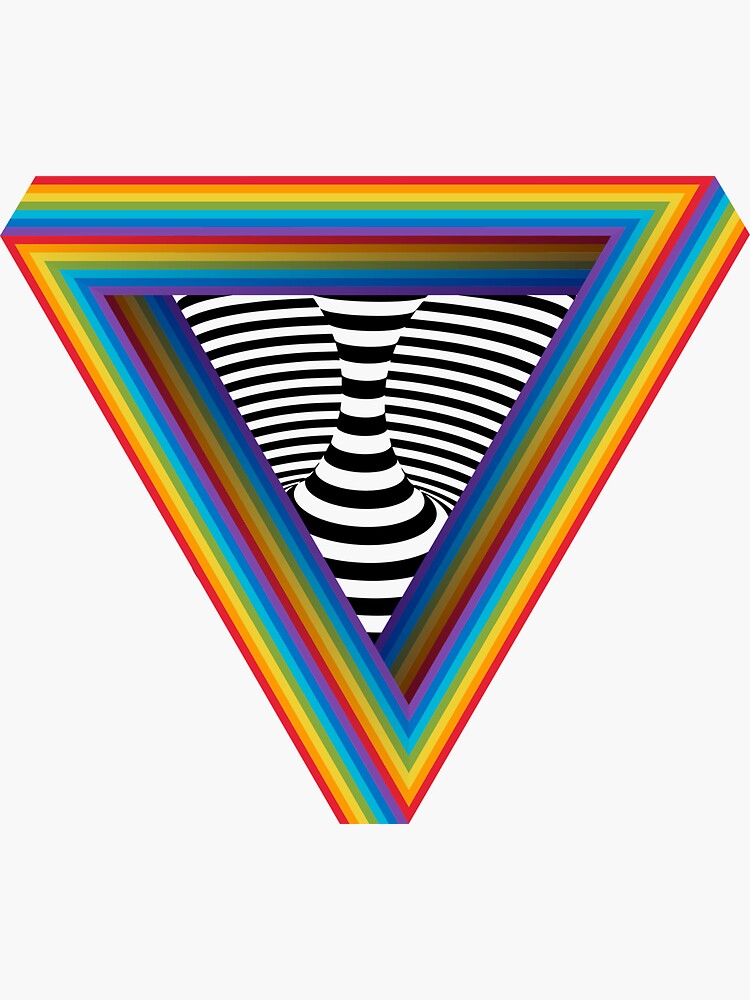 "Psychedelic Rainbow Vortex Pyramid Colorful Triangle Consciousness ...
