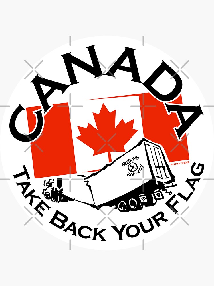 "Canada, Take Back Your Flag!" Sticker for Sale by victorsart | Redbubble