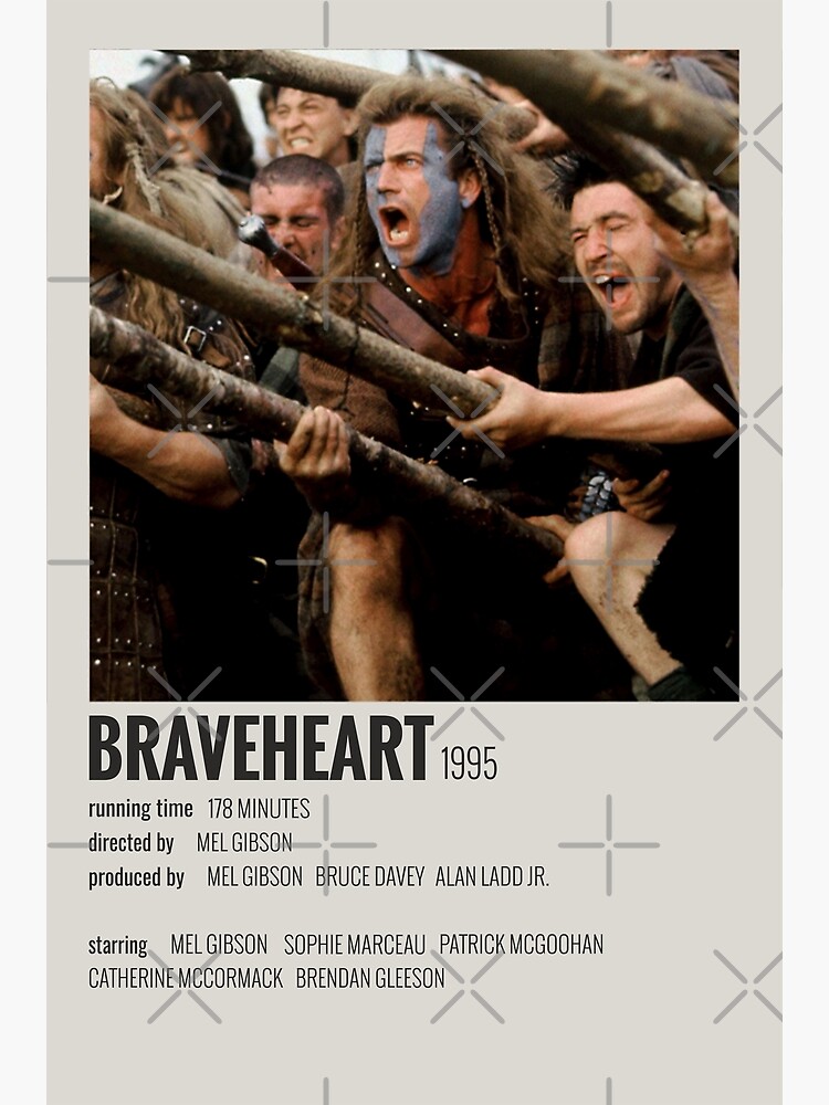 "Braveheart (1995)" Poster for Sale by MoviePolaroid | Redbubble