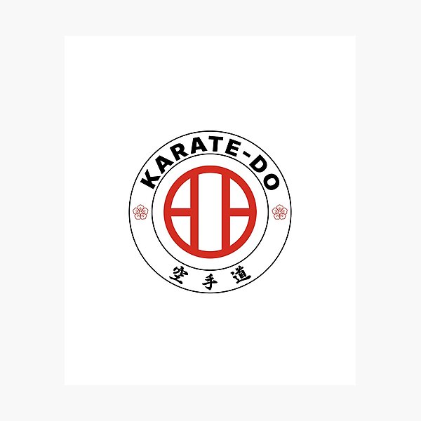 Lámina fotográfica «Logotipo del círculo - Shito-Ryu KarateDo - Negro ...