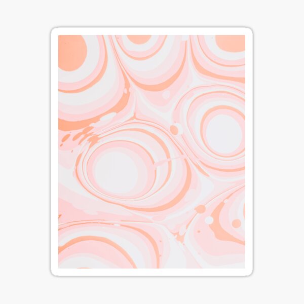 "Pink Circle Marble Texture " Sticker by metamorfosedsgn | Redbubble