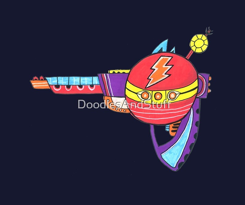 "Alien Lightning Blaster" by DoodlesAndStuff | Redbubble