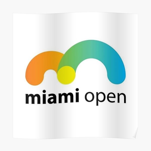 "Miami Open Logo " Poster by Arshdeep11 | Redbubble