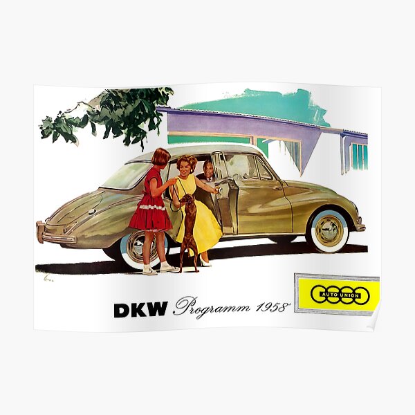 "AUTO UNION DKW - BROCHURE" Poster by ThrowbackM3 | Redbubble