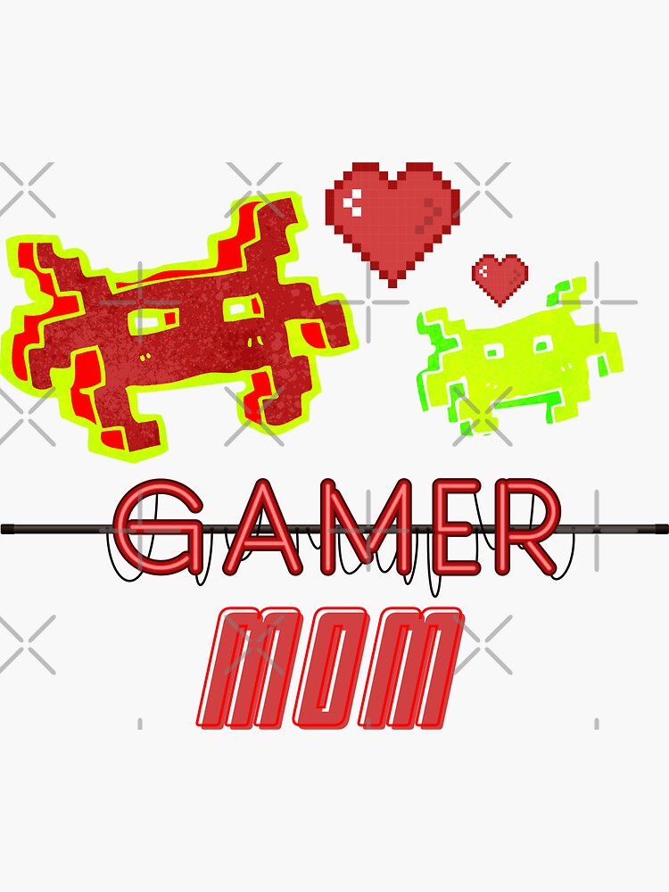 "Gamer Mom Design | Gamer Mother and Child | Gamer Family" Sticker by ...